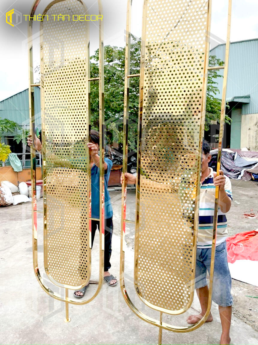 Khung Inox CNC Mạ Vàng - Inox Thiên Tân